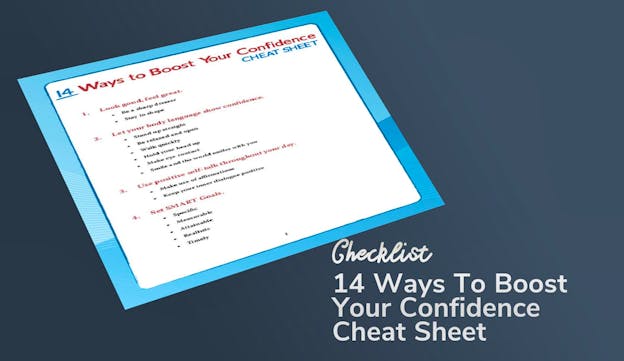 Plr Checklists 14 Ways To Boost Your Confidence Cheat Sheet Plr Me
